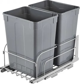 Výsuvný odpadkový koš VEVOR, 33,122 l × 2