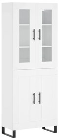 Skříň highboard bílá 69,5 x 34 x 180 cm kompozitní dřevo,  3198361