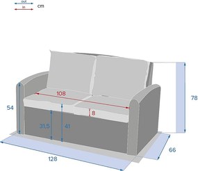 DEOKORK Ratanová sestava SANTORINI pro 7 osob (hnědá)