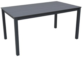 Zahradní ratanový stůl CALVIN 150x90 cm (šedá)