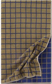 Zelená/modrá bavlněná osuška 90x150 cm Grid – Jotex