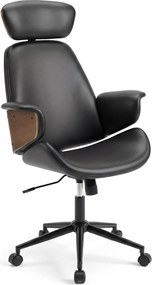 Costway Ergonomická kancelářská židle se zakřivenými područkami a opěradlem