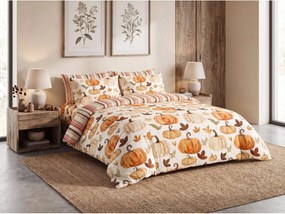 Flanelové povlečení PUMPKINS & STRIPES barevné Rozměr povlečení: 2 ks 70 x 90 cm | 200 x 220 cm
