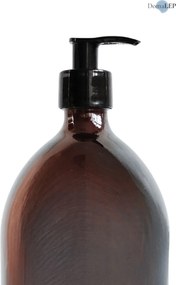 Dávkovač mýdla MONA 1 000 ml s černým těsnícím dávkovačem