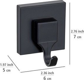 Sada 2 háčků na ručníky QUADRO, montáž bez vrtání