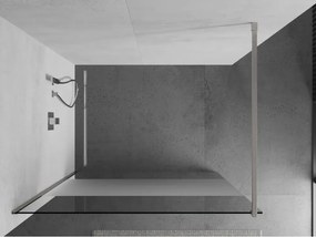 Mexen Kioto, sprchová zástěna Walk-In 80 x 200 cm, 8mm čiré sklo-námraza, broušená ocel profil, 800-080-101-97-35