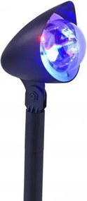 LD 19035-18 DISCO Zahradní zápich černý LED 3W RGB IP44 s DISCO efektem - LEUCHTEN DIREKT / JUST LIGHT
