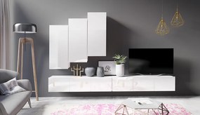 Moderní obývací stěna Calabrini 5 Zvolte barevné provedení: Bílý lesk