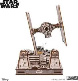 Ugears 3D dřevěná mechanická skládačka Star Wars Stíhačka TIE