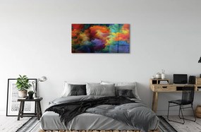 akrylový obraz 3d barevné fraktály 100x50 cm