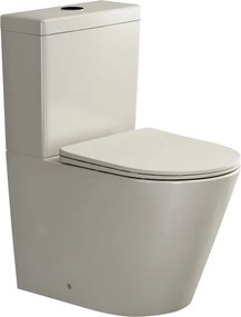 Sapho Sapho, PACO RIMLESS WC kombi mísa s nádržkou, spodní/zadní odpad, ivory, PC1012WRBE