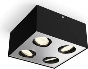 Philips Box 4x4.5W černá / LED stropní bodové svítidlo / 2000lm / 2200