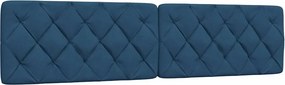 Rám postele bez matrace modrý 200 x 200 cm textil 3310628