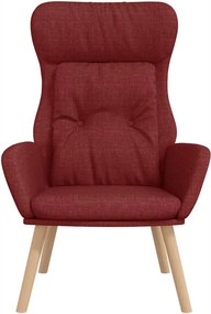 Relaxační křeslo vínové textil 341298