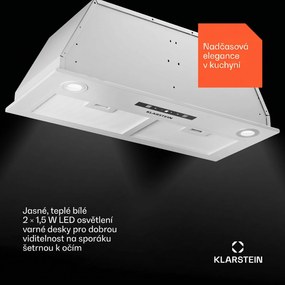 Klarstein Paolo 72, vestavná digestoř, 72 cm, 520 m³/h, LED Touch, A++