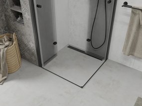 Mexen Lima Duo sprchový kout 100 x 100 cm, čiré sklo-černý profil, 856-100-100-70-00-02
