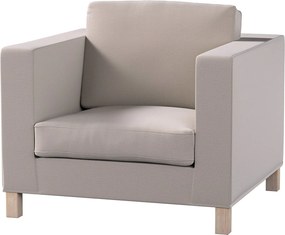 Potah na křesko IKEA Karlanda, krátký barva béžová látka sametová