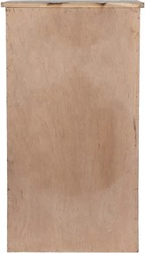 Bílá antik nástěnná polička s drátěnými dvířky Gippo - 33*25*61 cm