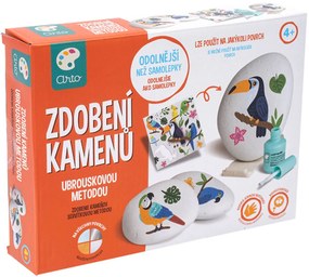 MAC TOYS Arto Zdobení kamenů ubrouskovou metodou kreativní set zvířátka m4415020