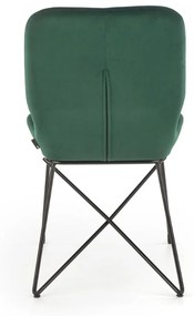 Jídelní židle Kord, zelená / černá