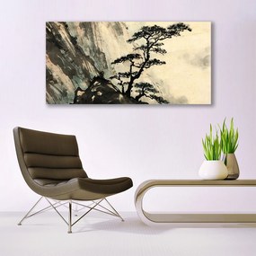 Plexisklo-obraz Malovaný Strom Umění 120x60 cm