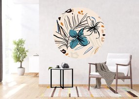 Samolepící vliesová fototapeta na zed' Květinova Abstrakce | 70 x 70 cm | DCR3255