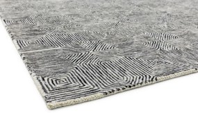 Černý  koberec Moby Black / White Rozměry: 160x230 cm