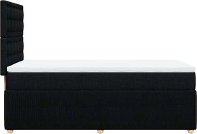 Box spring postel s matrací černá 90x190 cm textil 3294227