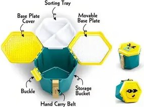 Sluban Bucket Bricks M38-B0829 Kbelík s kostkami zelený / Počet dílků|