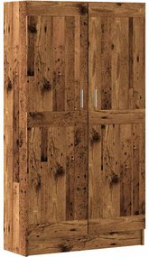 Knihovna old wood 82,5 x 30,5 x 150 cm kompozitní dřevo 3345215