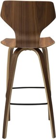 Barová židle v tmavě přírodní barvě (výška sedáku 75 cm) S.I.T – DAN-FORM Denmark