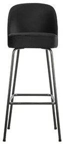 Barová židle vogue velvet černá 80 cm MUZZA