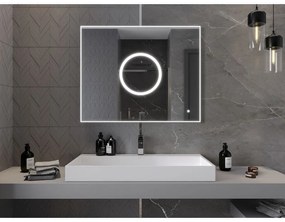 Mexen Koga, LED koupelnové zrcadlo s podsvícením 100 x 80 cm, 6000K, ochrana proti zamlžování, 9821-100-080-611-00