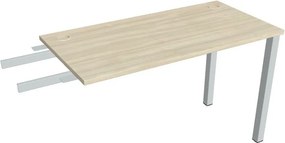 Hobis Kancelářský stůl řetězící do úhlu Hobis UE 1200RU, deskaakát, bílá RAL 9016