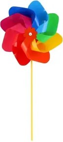 TEDDIES Větrník duhový / Větrník / O 22 cm / výška 47 cm / plast