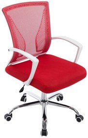 Kancelářská židle Tracy, podnož chrom - Červená