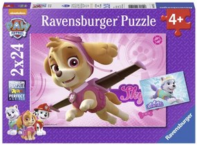 Ravensburger Puzzle Tlapková patrola Skye a Everest 2x24 dílků