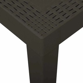 Zahradní stůl antracitový 79 x 65 x 72 cm plast 315845