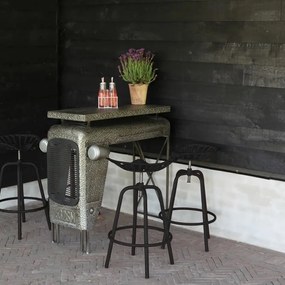 Esschert Design Barová stolička traktorové sedátko [442367] Barva: Černá