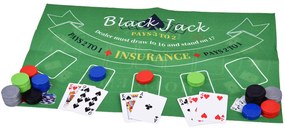 Sada karetních her 2v1 Poker & Blackjack se žetony a kartami
