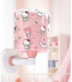 Dalber 41259 - Dětská nástěnná lampa HELLO KITTY&FRIENDS 1xE27/15W/230V růžová