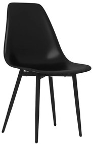 Jídelní židle 4 ks černé PP,  338045