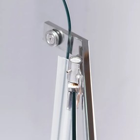 BPS-koupelny Pětiúhelníkový sprchový kout HYD-PK91A 80x80 cm chrom/transparent + vanička HYD-PSV-SXL07A černá