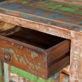 vidaXL Koncový stolek s 1 zásuvkou a dvířky recyklované dřevo [240950]