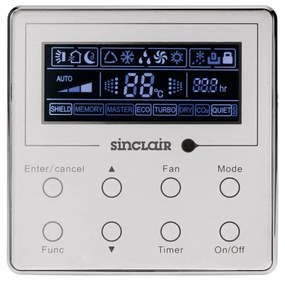 Kazetová Klimatizace Sinclair 1+4 (3,4kW + 3,4kW + 3,4kW + 3,4kW) Multi-split R32