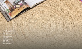 Diamond Carpets India, Ručně vázaný kusový koberec Lorne J 33 Natural kruh, 80x80 (průměr) kruh, vícebarevná, chodba / předsíň