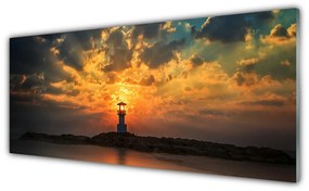 akrylový obraz Maják Krajina 125x50 cm