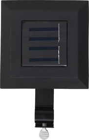 Zahradní solární lampy 12 ks LED čtvercové 12 cm černé 277136