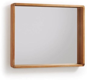 Zrcadlo enivek 80 x 65 cm přírodní MUZZA
