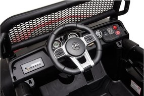 LEAN CARS Vozidlo na akumulátor Mercedes Unimog S, černé